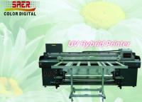 China SAER Advertisement Poster Decorations Materials Roll to Roll And Flatbed Printing UV Hybrid Printer for sale