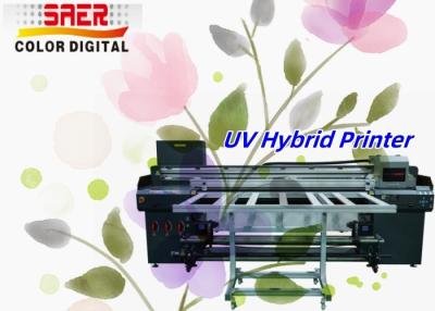 China Small Business Flatbed and Roll to Roll UV Hybrid Printer for Ceramic Tiles Wood Aluminum for sale