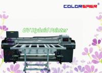 China 1.8m Size Fully Automated UV Printing Machine Flatbed And Roll To Roll UV Hybrid Printer for sale