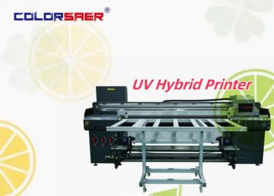 China 6 Feet UV Printer Roll To Roll & Flatbed Hybrid UV Printer For Cardboard , Glass , Stickers , Super Transparent Stickers for sale