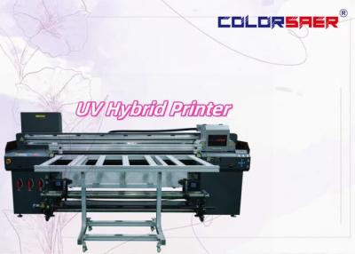 China High Capability Wide Format Multifunction Inkjet Flatbed  and Roll to roll UV Hybrid Printer for sale