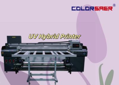 China 6 Feet Flatbed & Roll To Roll All In One UV Hybrid Printer For Different Materials for sale
