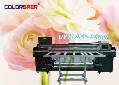 China 6ft New Technology UV Plotter Roll to Roll & Flatbed UV Hybrid Printer  Color+white+color+Varnish for sale