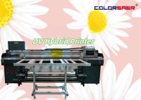 China 1.8m 6ft Width Roll To Roll And Flatbed UV Hybrid Printer Multicolor Color for sale