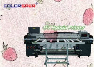 China Automatic Industrial Level UV Printing Machine Flatbed And Roll To Roll UV Hybrid Plotter for sale