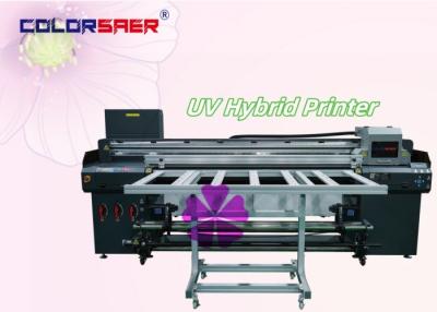 China Digital UV Inkjet Hybrid Printer Print Size 1.8m With Roll To Roll And Irregular Shape Printing for sale