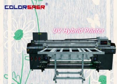 China UV Hybrid Printer Flatbed And Roll To Roll Plotter For Metal Wood Glass Leather Canvas Flex Banners Vinyl for sale