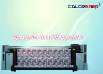 China Automatic Grade CMYK Sublimation Inkjet Plotter Large Flag Roll Roll Digital Printer Machine 720dpi for sale