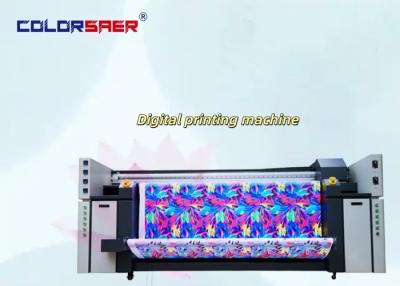 China SAER 4 Color /8 Color High Speed Digital Fabric Printing System Roll to Roll with Far Infrared Heater for sale