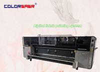 China New model large size digital textile printing system roll to roll 4pcs &8 pcs plotter for cotton & polyster fabric for sale
