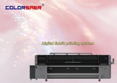 China SAER Industrial KJ4B-QL Print Head Digital Textile Inkjet Printer with 3200mm Printing Width and Roll-to-Roll Fabric Plotter for sale