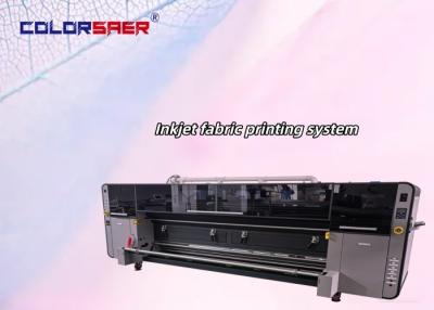 China SAER COLOR Long Service Life Digital Large Format 3200mm Printing Width Automatic Roll to Roll Fabric Printing Machine for sale