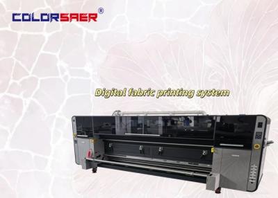 China SAER COLOR Inkjet Printing System for Cotton and Polyester Fabric Roll to Roll Textile Printer with 4 pcs Industrial Print Head for sale
