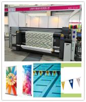 China Dual CMYK Color Flag Printing Machine / Direct To Fabric Printing Machine With Three Epson 4720 Print Heads for sale