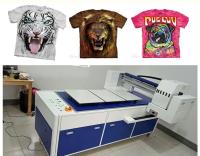 China Digital Flatbed T Shirt Printing Machine With 8 Ricoh GH2220 Head 260kg Weight for sale