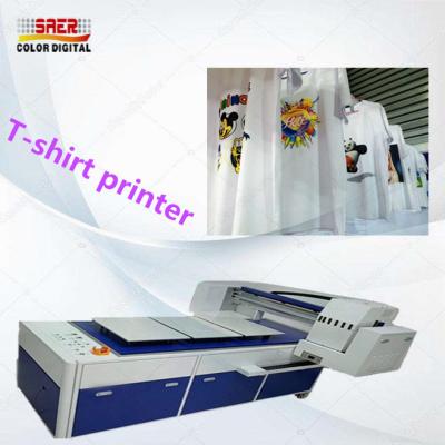 China 220V / 110V T Shirt Printing Machine Flatbed Printer With Pigment Ink for sale