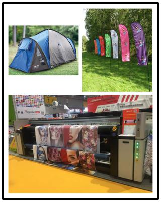 China Trade Show Display Digital Fabric Printing Machine Roll To Roll 360 - 1800dpi Resolution for sale