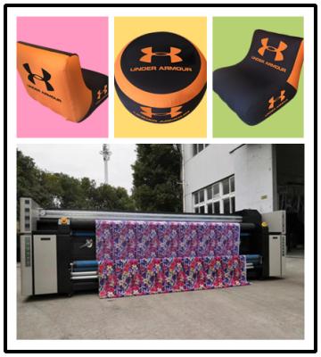 China 360 * 1080dpi Digital Sublimation Printing Machine For Advertising Flags / Banners for sale