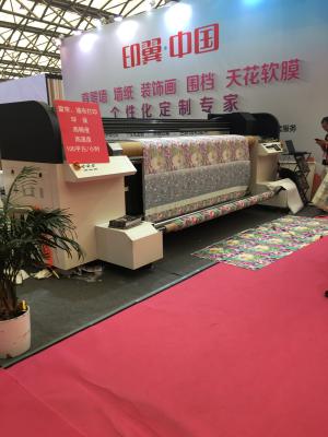 China High Speed Resolution Digital Fabric Printing Machine With 2 Kyocera Heads for sale