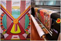 China Large Format Digital Sublimation Printing Machine Pop Up Flag Fabric Printers for sale