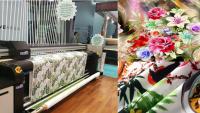 China Roller Flags Direct To Fabric Printing Machine Automatic With 45m²/H Speed for sale