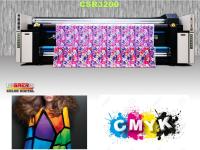China 3.2m Cloth Printing Machine For Cotton / Polyester With Three Epson 4720 Heads for sale