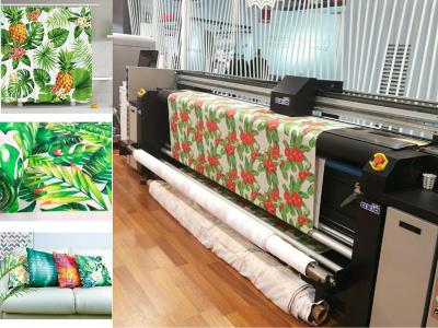 China Inkjet 3200mm 45m2/H Cotton Textile Printing Machine for sale