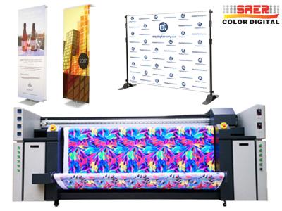 China 6kw 3 Head Large Format Sublimation Printer For Flags for sale