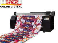 China 3.2m Fabric Color Brightly Dual CMYK Printing Machine / Epson Head Printers for sale