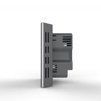 China Black Touch Screen Tuya APP Smart Thermostat for 24VAC/110VAC/220VAC Boiler System for sale