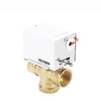 China DN20 220v Digital Water Fan Coil Brass Electric Motorized Zone Valve with Brass Material for sale