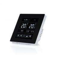 China White LCD Room Warm Touch Thermostat with Digital Screen 5 1 1 Programmable KNX Compatible for sale