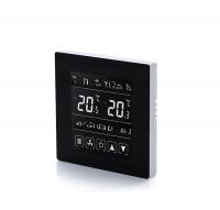 China White LCD Room Warm Touch Thermostat with Digital Screen 5 1 1 Programmable KNX Compatible for sale
