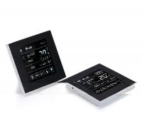 China White LCD Room Warm Touch Thermostat with Digital Screen 5 1 1 Programmable KNX Compatible for sale