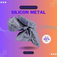 China 98%-99% Purity Metal Silicon 10mm-70mm Granularity for sale