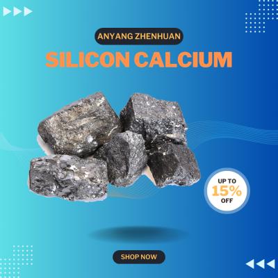 China Calcium Silicon Alloy Used in Steel Industry to Enhance Deoxidation and Desulfurization During Metallurgical Processing for sale