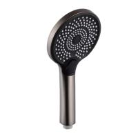 China Fashion Style High Pressure Round Matte Black ABS Plastic Rain Shower Head For Bathroom for sale