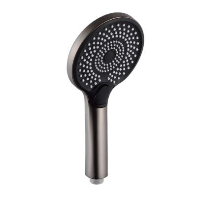 China Fashion Style High Pressure Round Matte Black ABS Plastic Rain Shower Head For Bathroom for sale