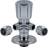 China Bathroom Faucet Spout Feature With Diverter Chrome Plated Angle Valve For Faucet Fittings for sale