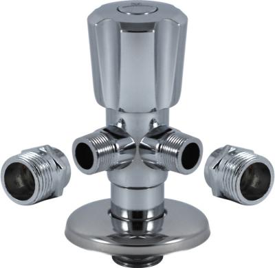 China Bathroom Faucet Spout Feature With Diverter Chrome Plated Angle Valve For Faucet Fittings for sale