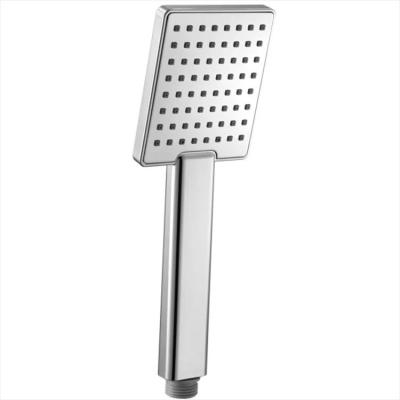 China 5 Square ABS Plastic Hand Shower Chrome Water Saving Handheld Shower Hotel Top Seller for sale