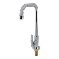 China 304 Stainless Steel Kitchen Faucet with Single Lever and Brushed Surface for Modern Kitchens for sale