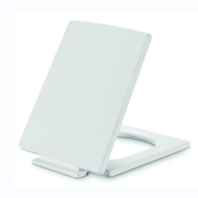 China Rectangular Slow-Close Toilet Seat Cover with Quick Release and Polypropylene Material for sale