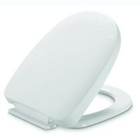 China White Plastic Soft Close D Shape Toilet Seat Sustainable And Comfortable For Bathroom for sale
