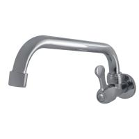 China Modern Single Handle Wall-mounted Bathroom Faucet with 35mm Ceramic Cartridge Basin Mixer for sale