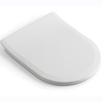 China White D-Shaped Soft Close Toilet Seat Cover with Quick Release Lid and Polypropylene Material for sale