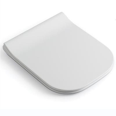 China Sustainable Soft Close Square Shape Toilet Seat Cover for Modern Bathrooms for sale