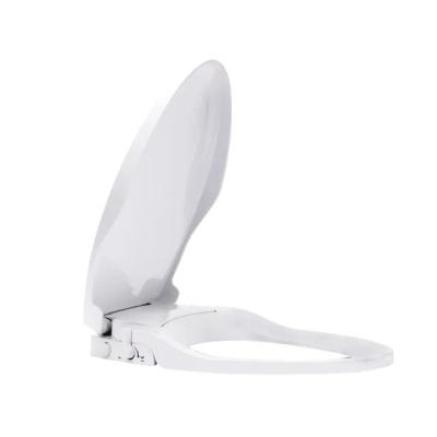 China Non Electric Manual Bidet Toilet Cover with Dual Nozzles and Slow-Close Toilet Seats in Modern White Design for sale