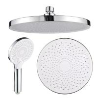 China Ultra-Thin Round Zinc Alloy Shower Head With Test Model Spout Material Wall Mounted for sale
