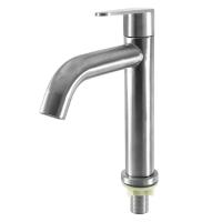 China Deck Installation Single Handle Bathroom Faucet with 304 Stainless Steel Water Tap for Modern Bathroom for sale